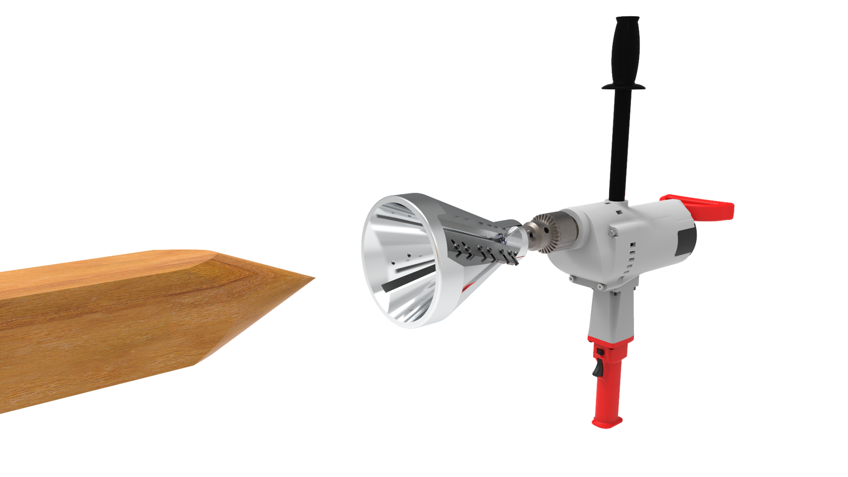 Lumberjack Tools™ 45° Post Pointer XL™ | Fence Post Point Maker