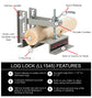 Lumberjack Tools™ Log Lock™ (1-1/2" - 4-1/2" Logs) - LL1545